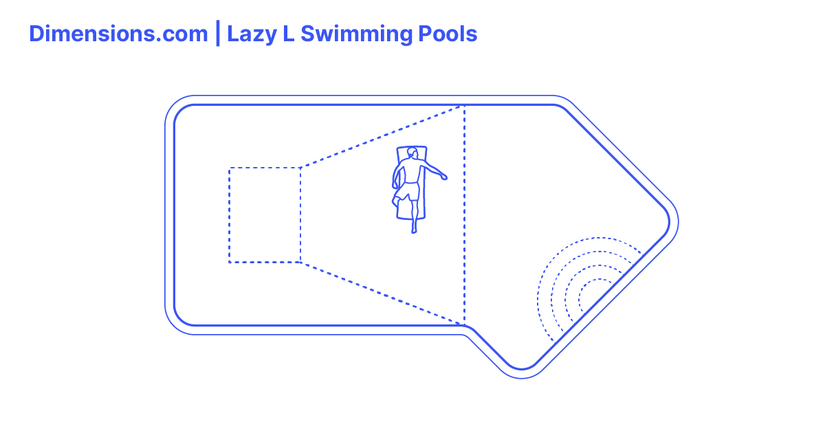 Swimming Pool - Lazy L Dimensions & Drawings | Dimensions.com