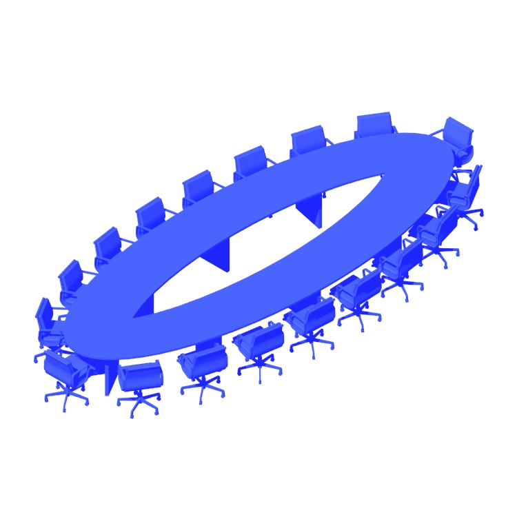 Dining Room - Oval, Casual (Large) Dimensions & Drawings | Dimensions.com