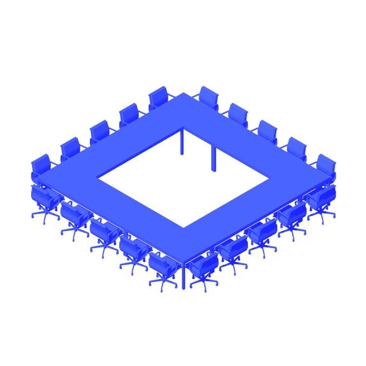 Meeting Room - Square (Medium) Dimensions & Drawings | Dimensions.com