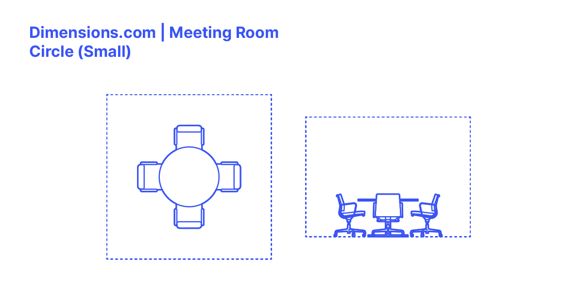 Meeting Room - Circle (Small) Dimensions & Drawings | Dimensions.com