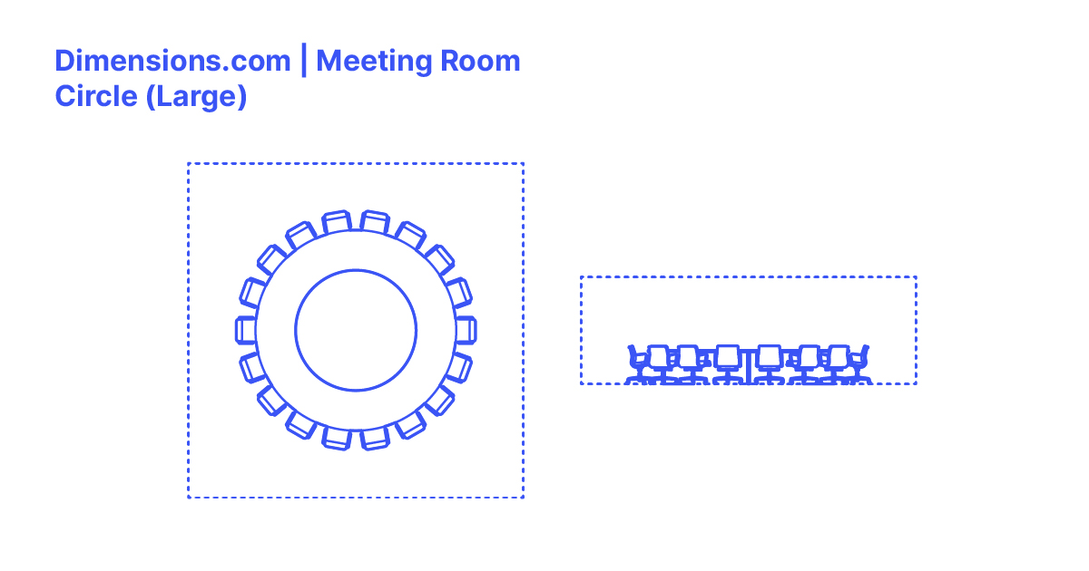 Meeting Room - Circle (Large) Dimensions & Drawings | Dimensions.com
