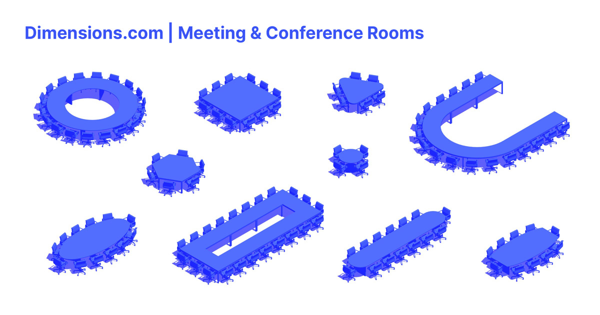 Meeting Room | Conference Room Layouts Dimensions & Drawings ...