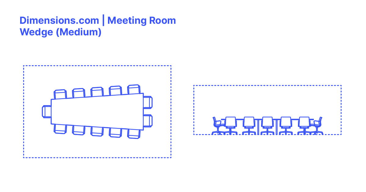 Meeting Room - Wedge (Medium) Dimensions & Drawings | Dimensions.com