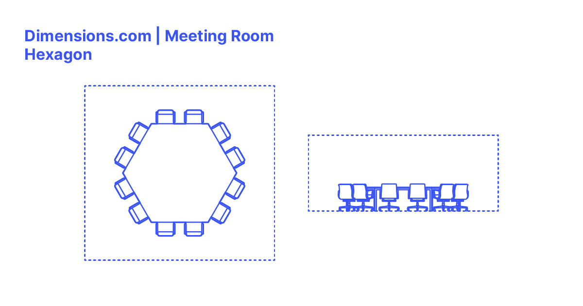 Meeting Room - Hexagon Dimensions & Drawings | Dimensions.com