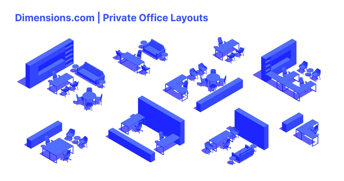 Private Office Layouts Dimensions & Drawings | Dimensions.com