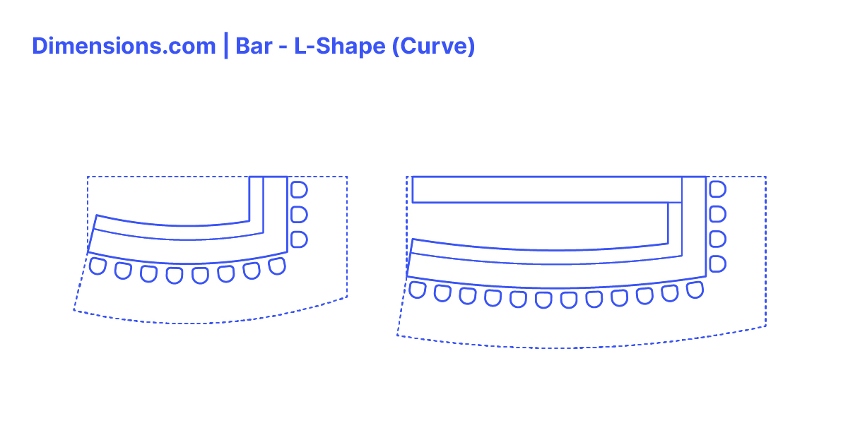 Bar - L-Shape, Curve Dimensions & Drawings | Dimensions.com