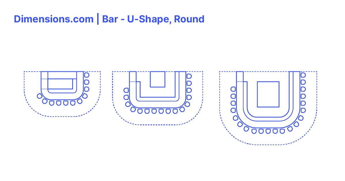 Bar - U-Shape (Round) Dimensions & Drawings | Dimensions.com