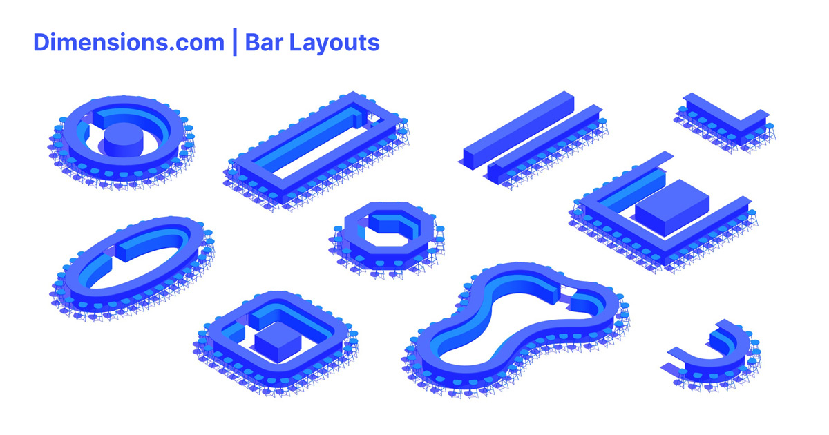 Bar Layouts Dimensions & Drawings | Dimensions.com