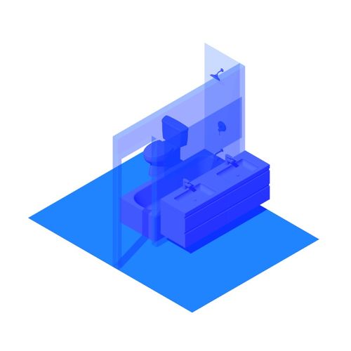 Bathroom - Primary Bath, Split (L-Shape) Dimensions & Drawings ...