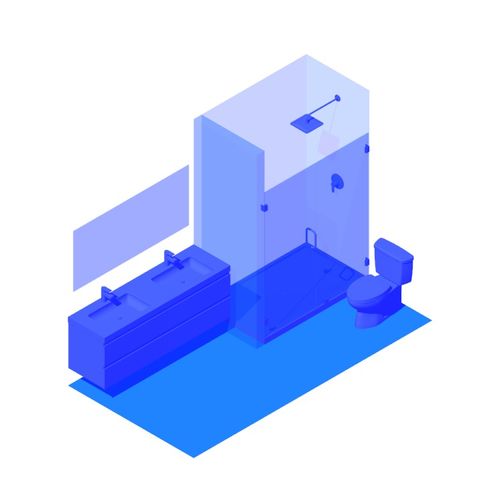 Bathroom - Primary Bath, Shower (2-Wall) Dimensions & Drawings ...