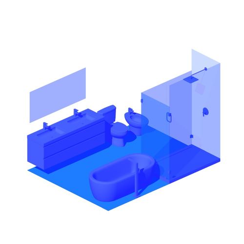 Bathroom - Primary Bath, Luxury, Bidet (2-Wall, Facing) Dimensions ...