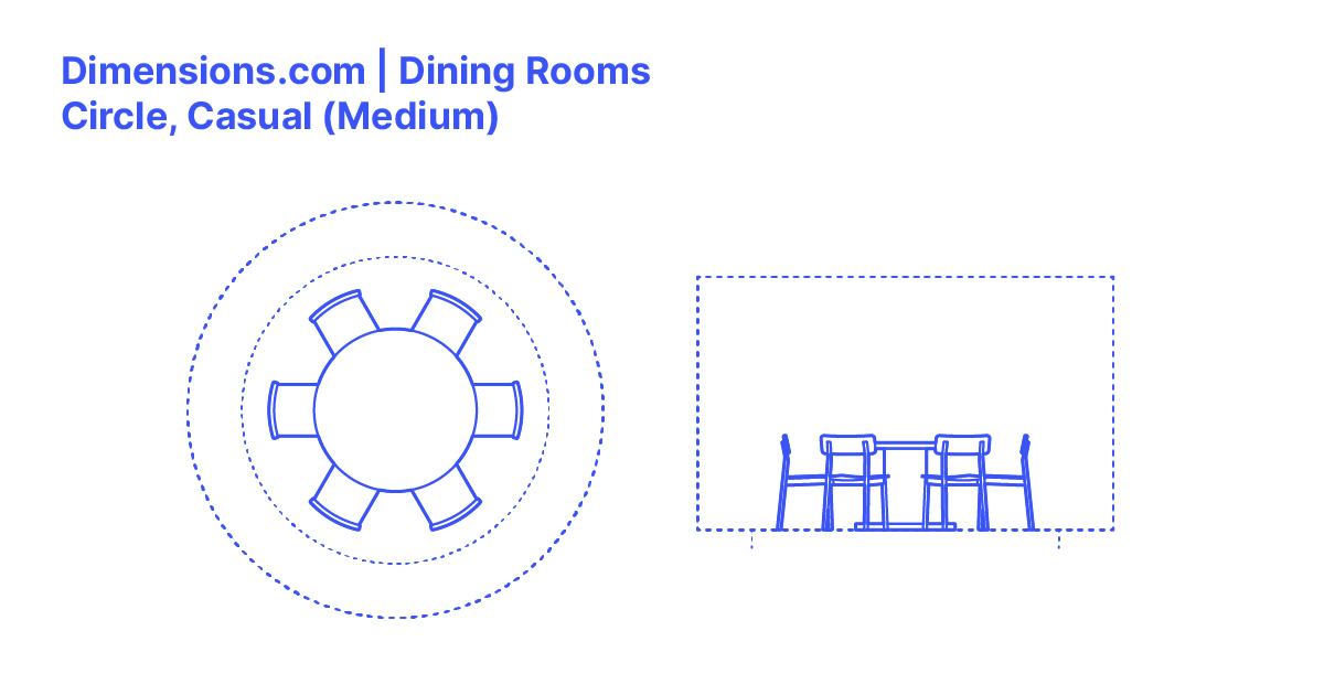 Dining Room - Circle, Casual (Medium) Dimensions & Drawings ...