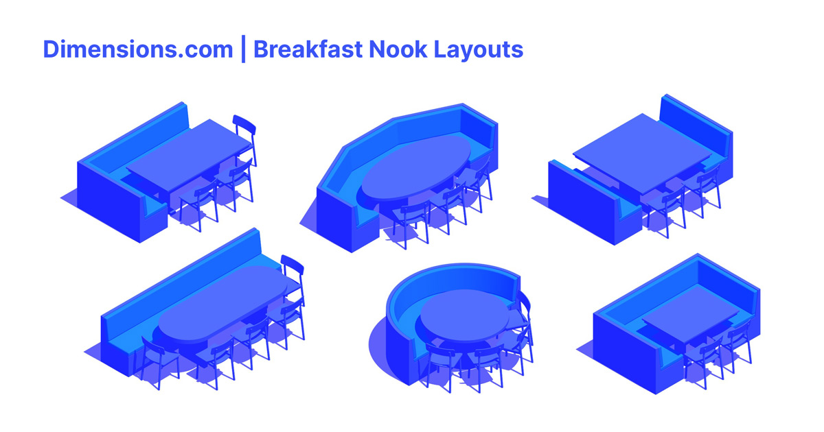 Breakfast Nooks Dimensions & Drawings | Dimensions.com