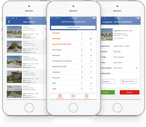 ValuTracOne: Appraiser Portal & Mobile App for Appraisers