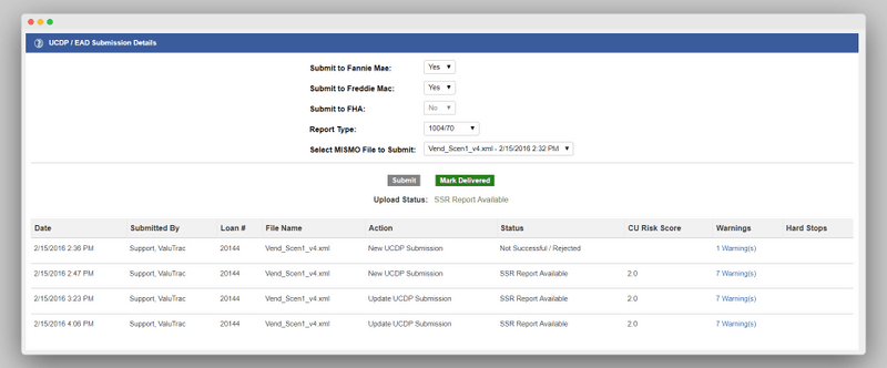 ValuTrac Software: AppraisalRelay - UCDP & EAD