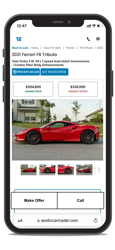 Sell Exotic Cars, Luxury Cars, and Classic Cars | Exotic Car Trader