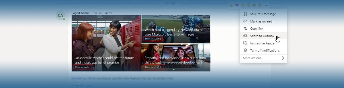Dela en konversation från Teams - Cognit Consulting