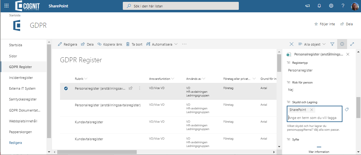 Modul för GDPR - Cognit Consulting