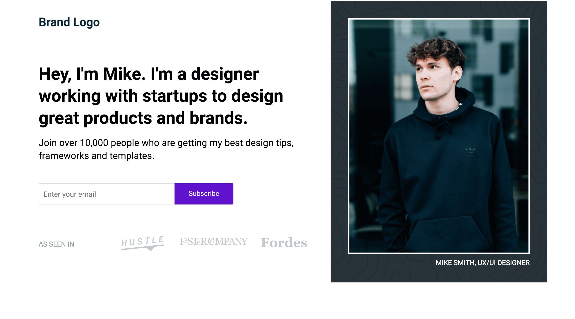 Free Personal Landing Page Template ConvertFlow