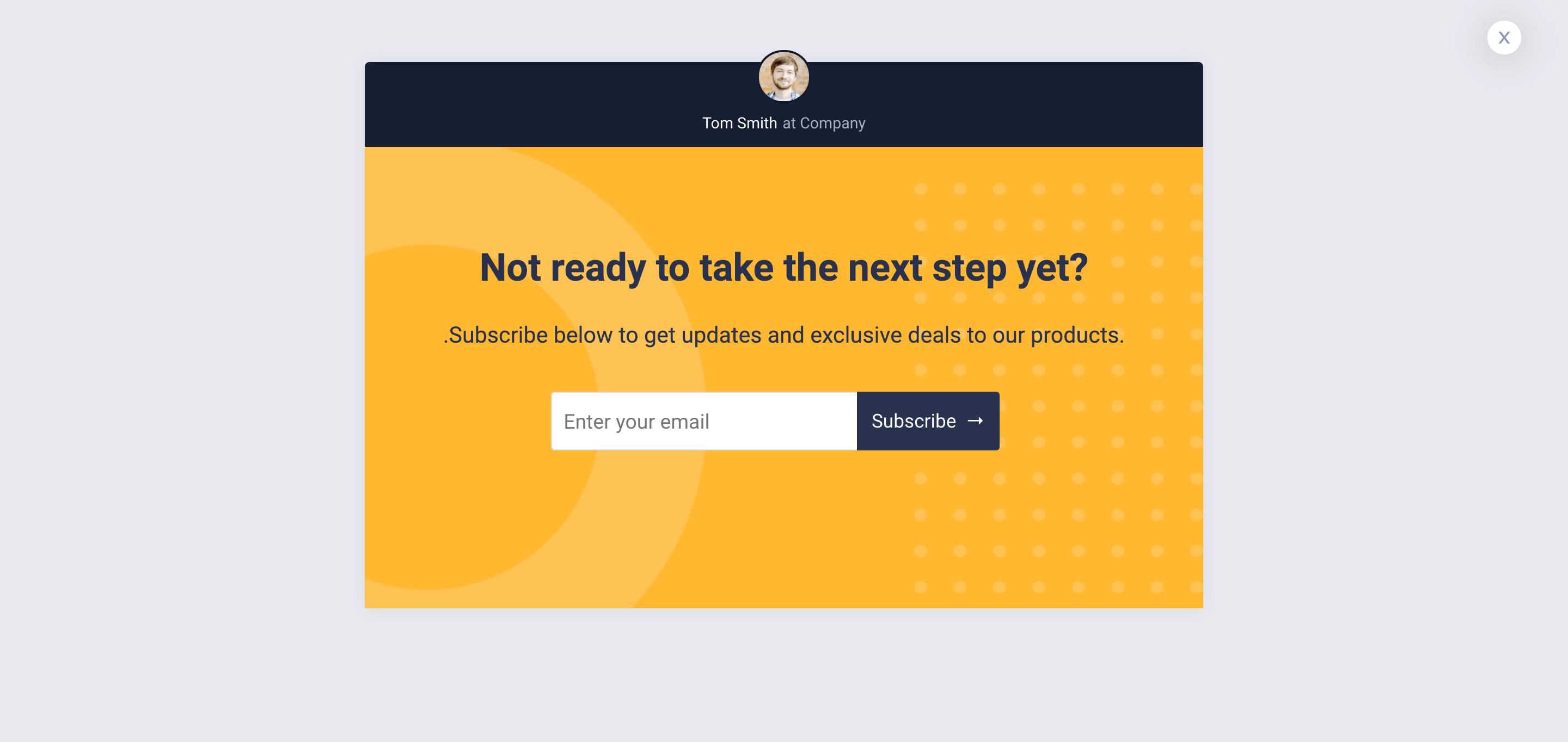 Exit Popup Template | ConvertFlow