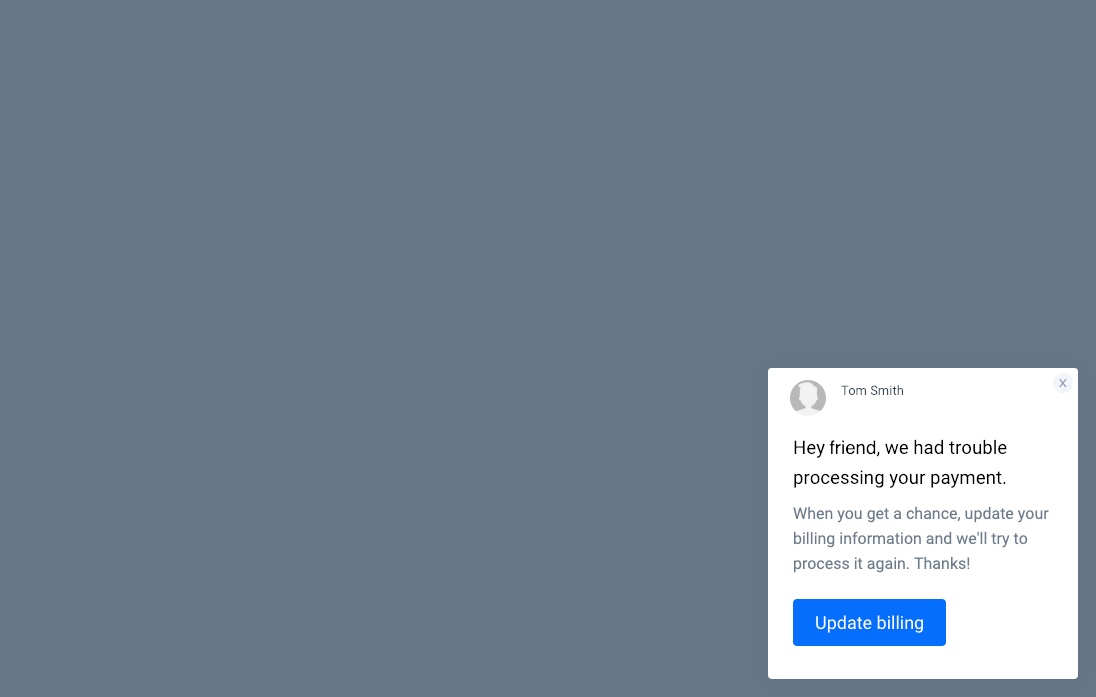 Dunning Message Template | ConvertFlow
