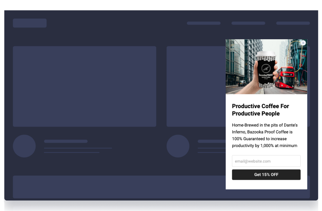 Discount Form Popup Template | ConvertFlow