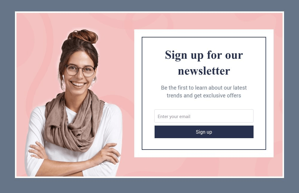 Personal Brand Newsletter Form Template | ConvertFlow