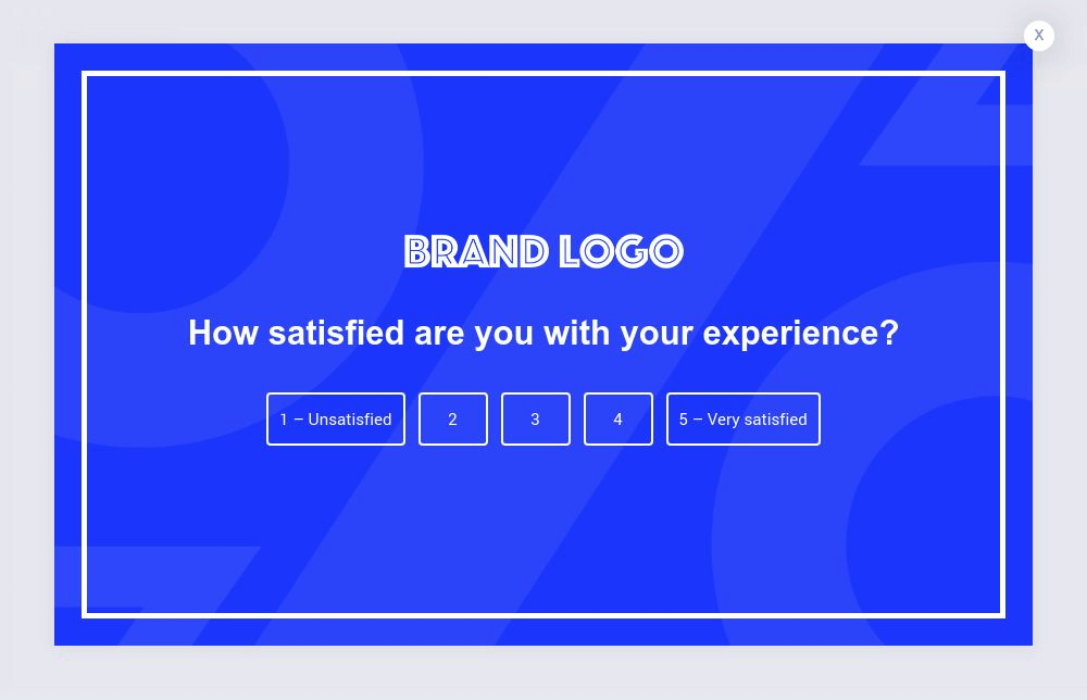 Rating Survey Popup Template | ConvertFlow