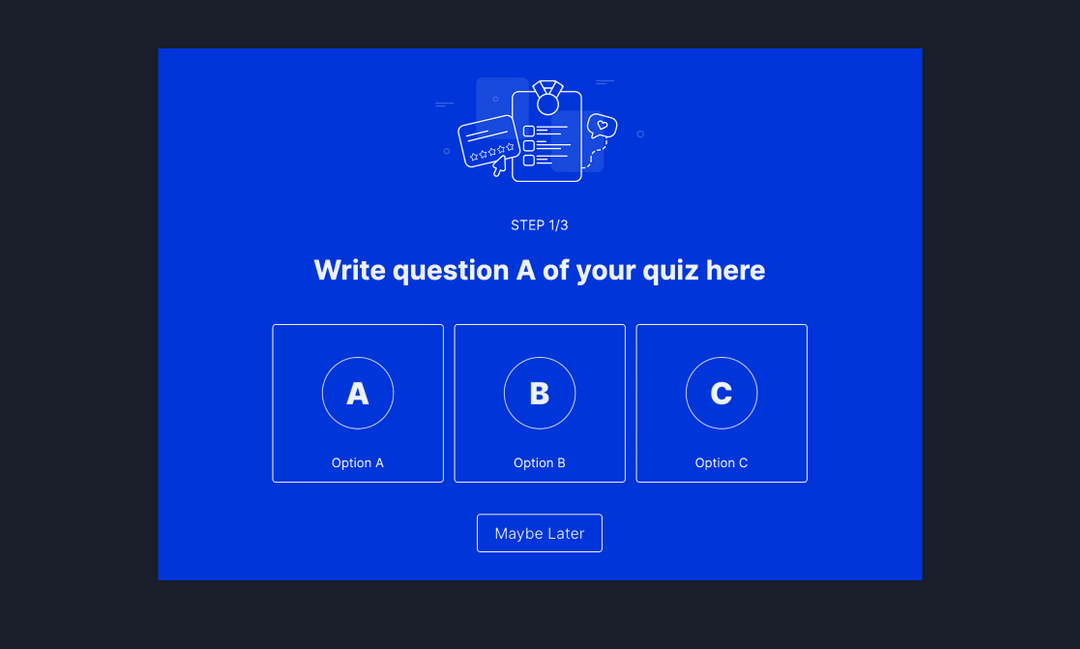 A/B/C Outcome Quiz Template | ConvertFlow