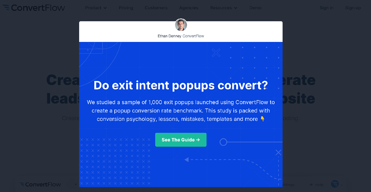 ConvertFlow Exit-Intent Popup | ConvertFlow