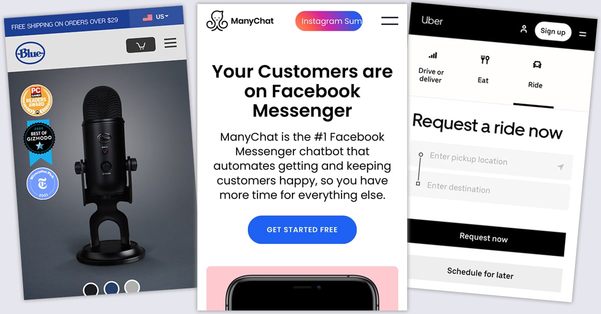 6 Mobile Landing Page Examples That Convert On All Devices