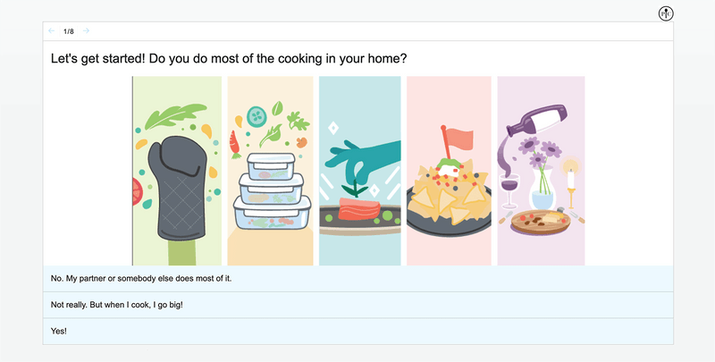 Pampered Chef Quiz Example | ConvertFlow