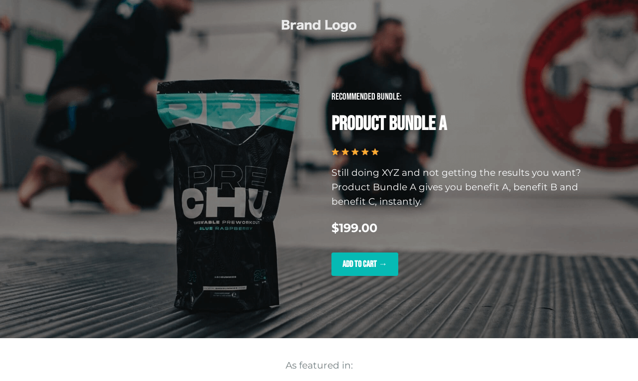 Fitness Product Bundle Page Template | ConvertFlow