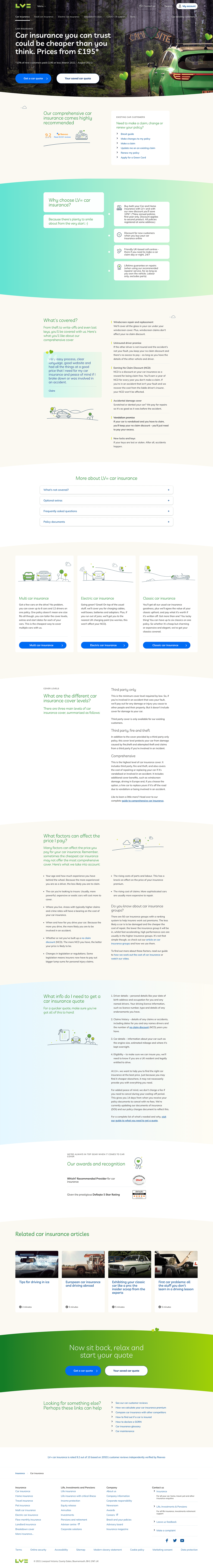 LV Automotive Landing Page Example | ConvertFlow