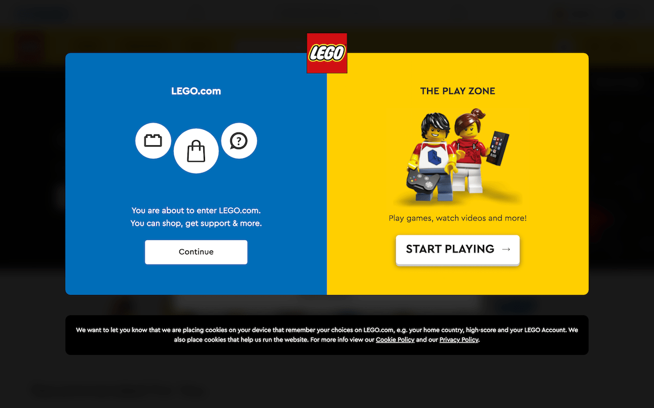 Lego Overlay Popup Example | ConvertFlow