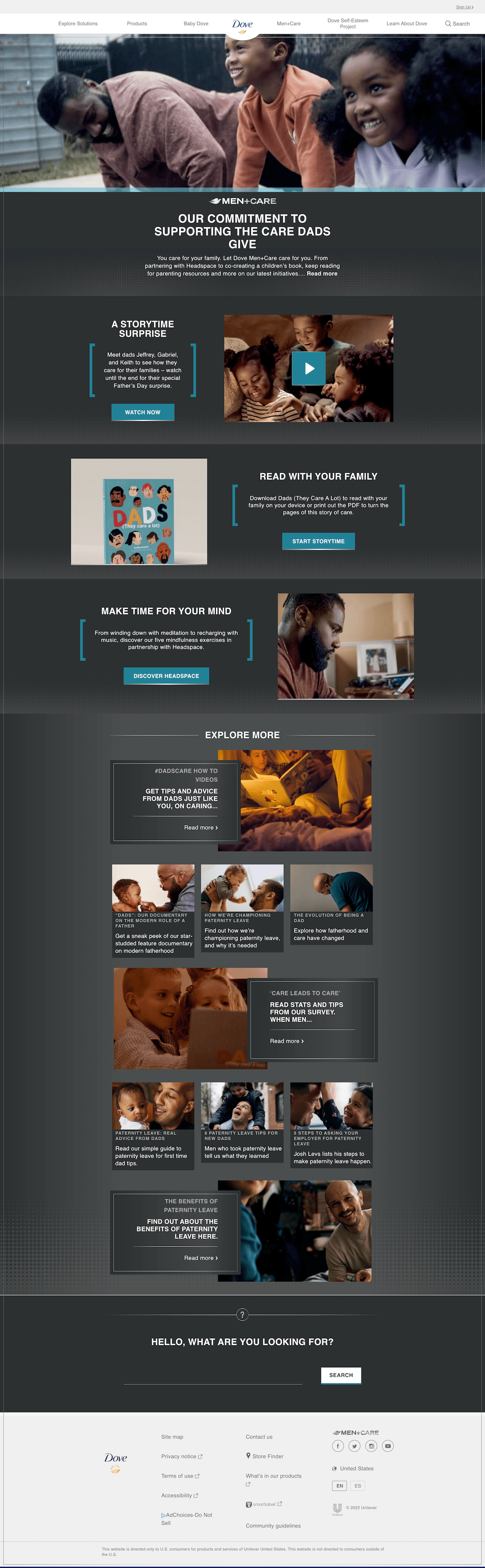 Dove Men Father's Day Landing Page Example | ConvertFlow