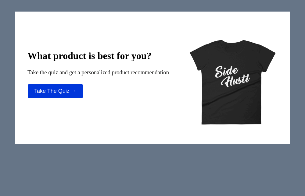 Free Simple Shop Quiz Template | ConvertFlow