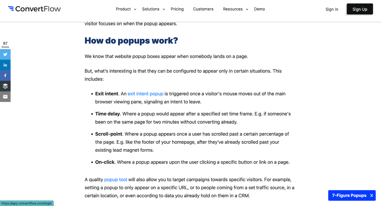 ConvertFlow Two-Tap Button Example | ConvertFlow