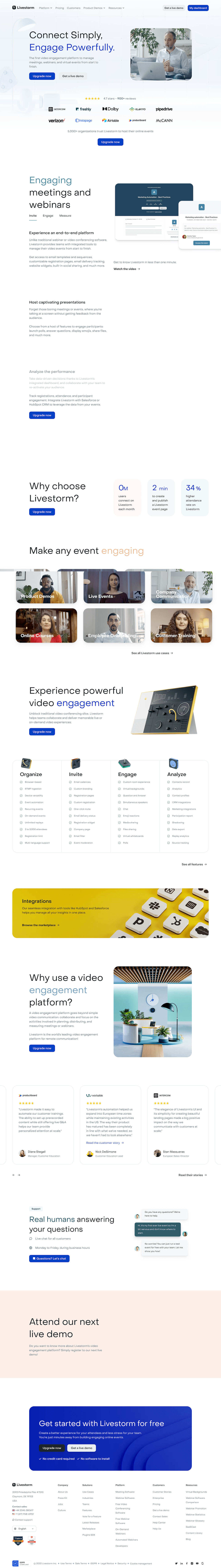 Livestorm Dynamic Landing Page Example | ConvertFlow