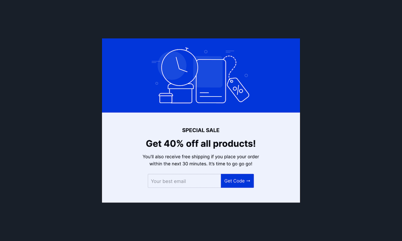 Discount Offer Popup Template | ConvertFlow