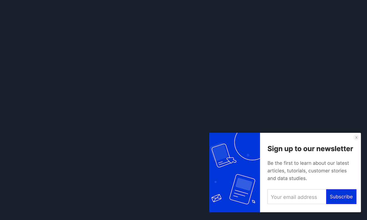 Business Newsletter Site Message Template | ConvertFlow