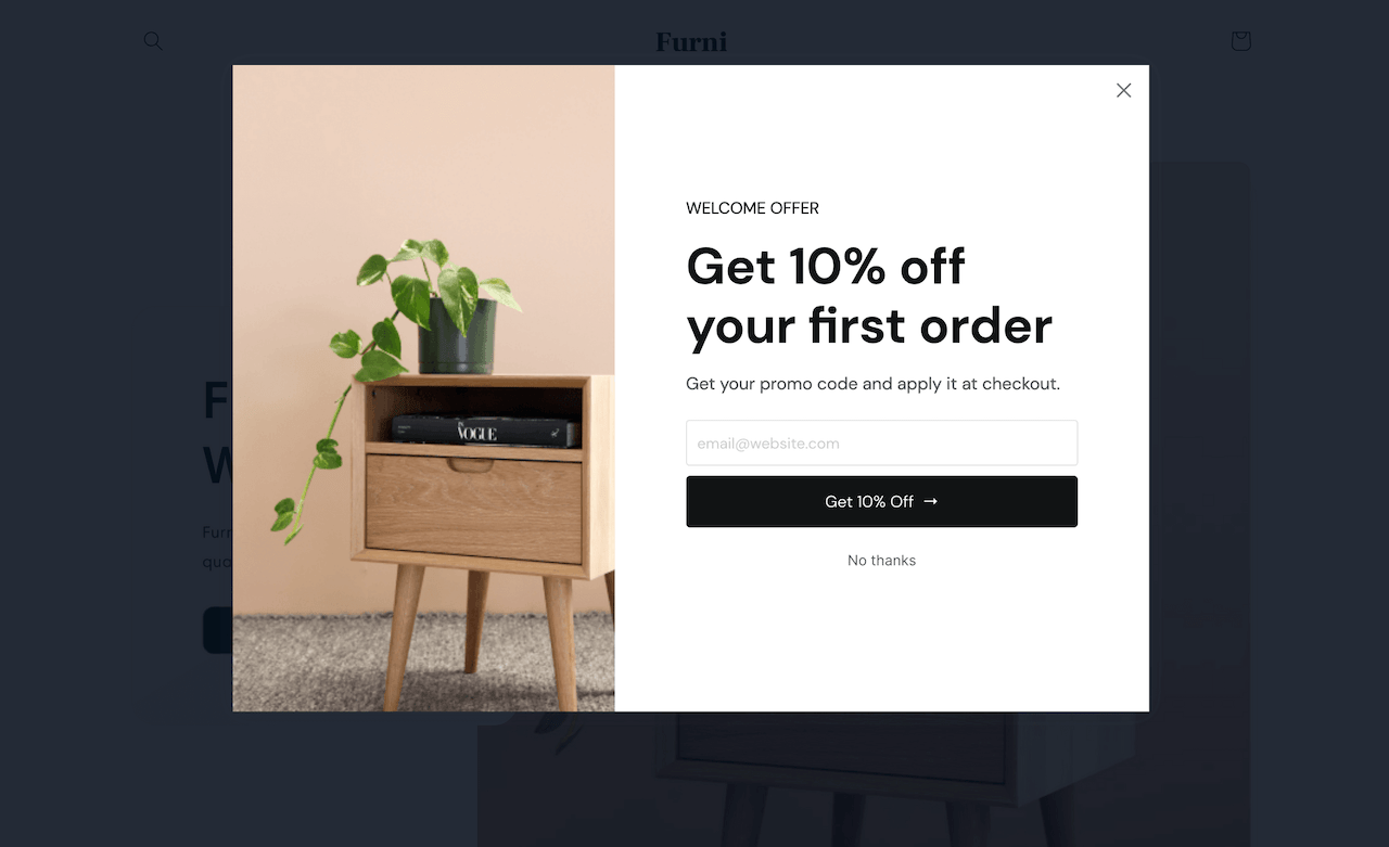 Email & SMS List Subscribe Popup Template | ConvertFlow