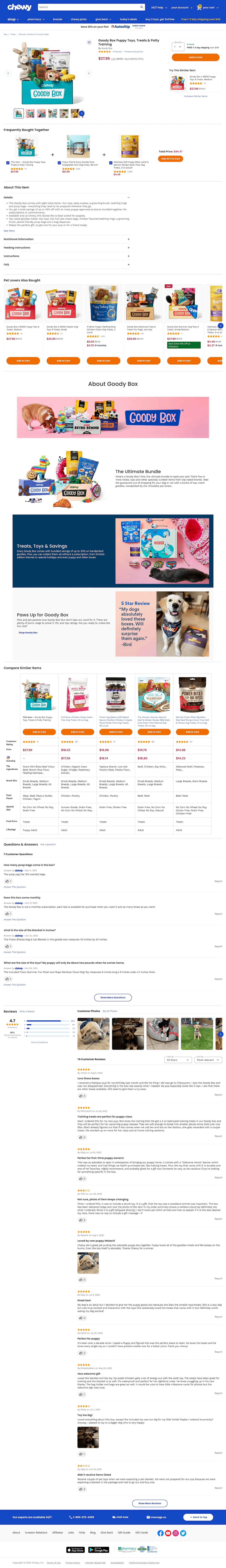 Chewy Ecommerce Product Page Example | ConvertFlow
