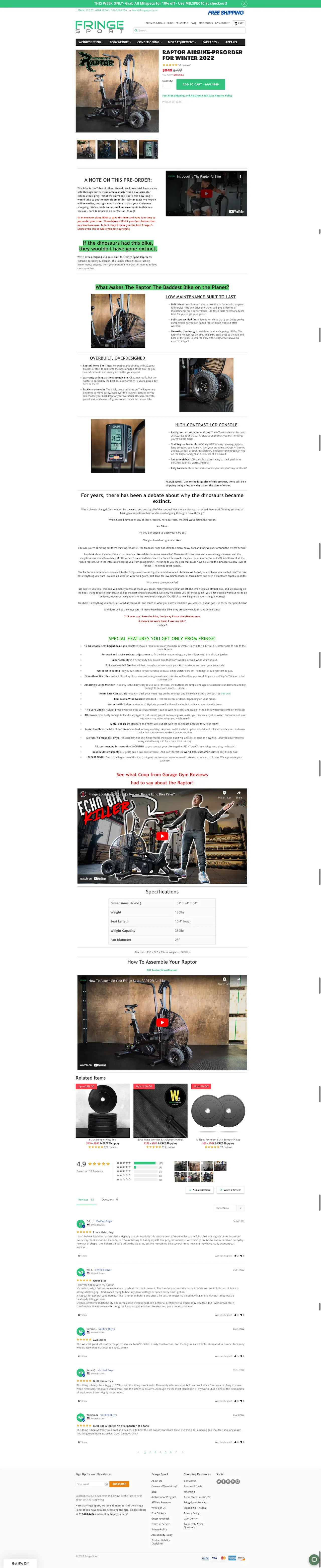 Fringe Sport Pre-Order Landing Page Example | ConvertFlow