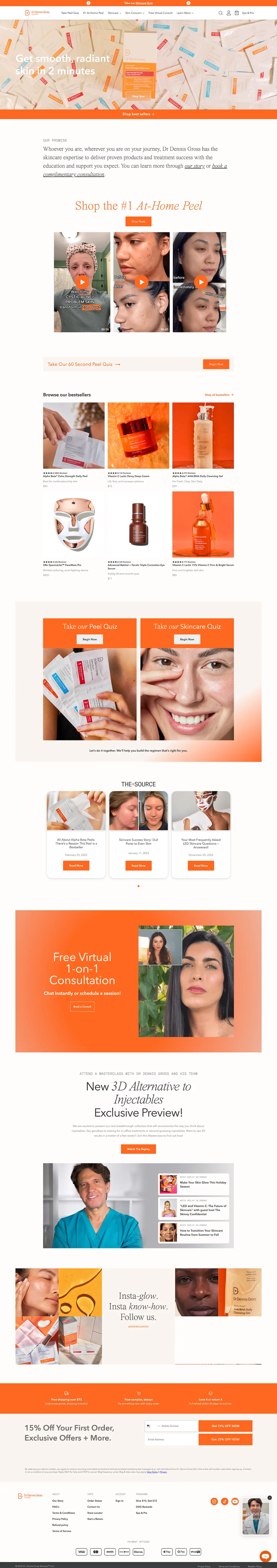 Dr. Dennis Gross Landing Page Example | ConvertFlow