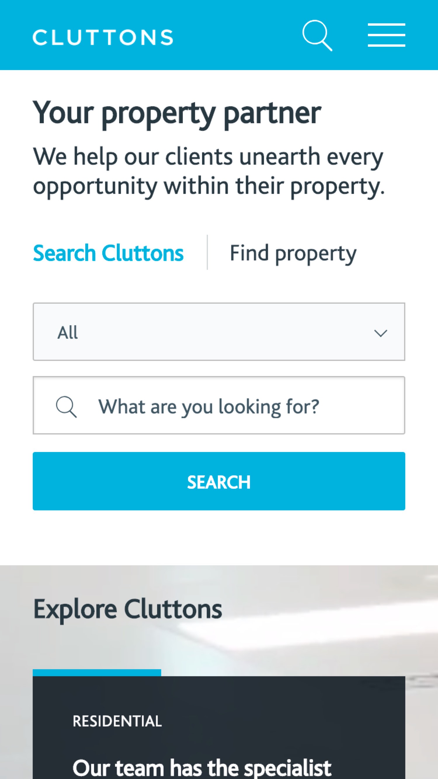 Highly-engaging online presence for UK property brand Cluttons | Starberry
