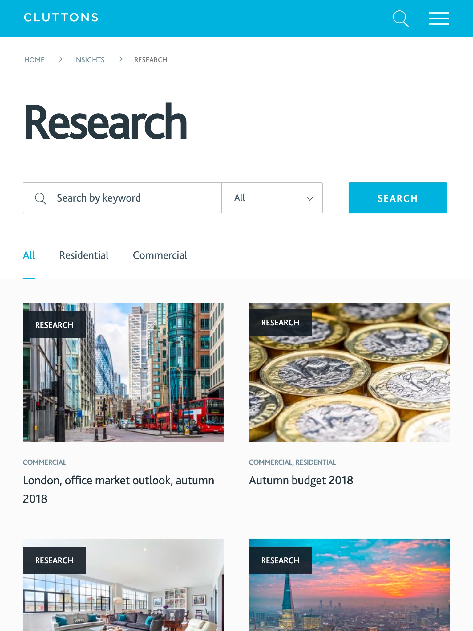 Highly-engaging online presence for UK property brand Cluttons | Starberry