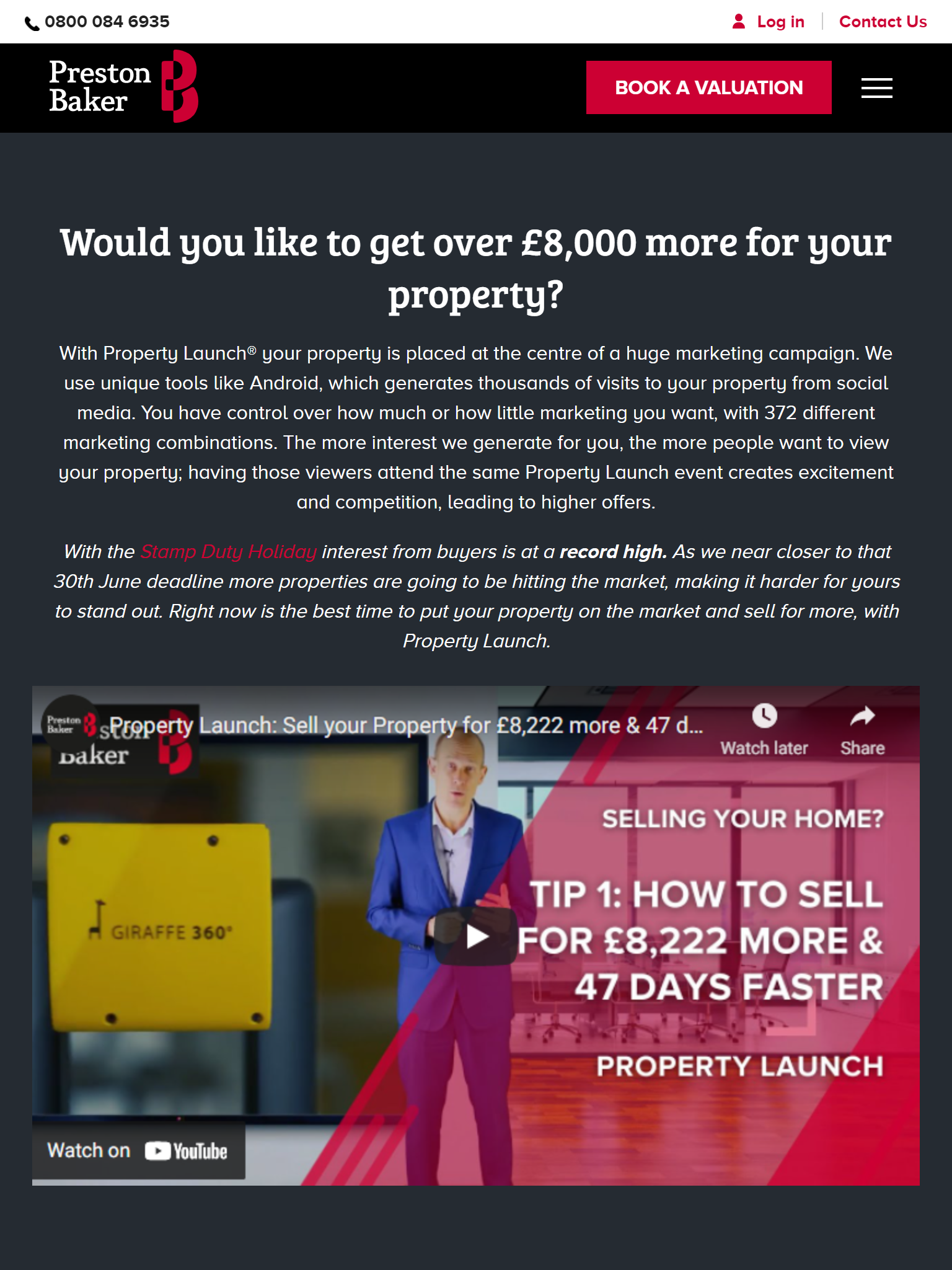 A Valuation-Focused Digital Campaign - Preston Baker Property Launch ...