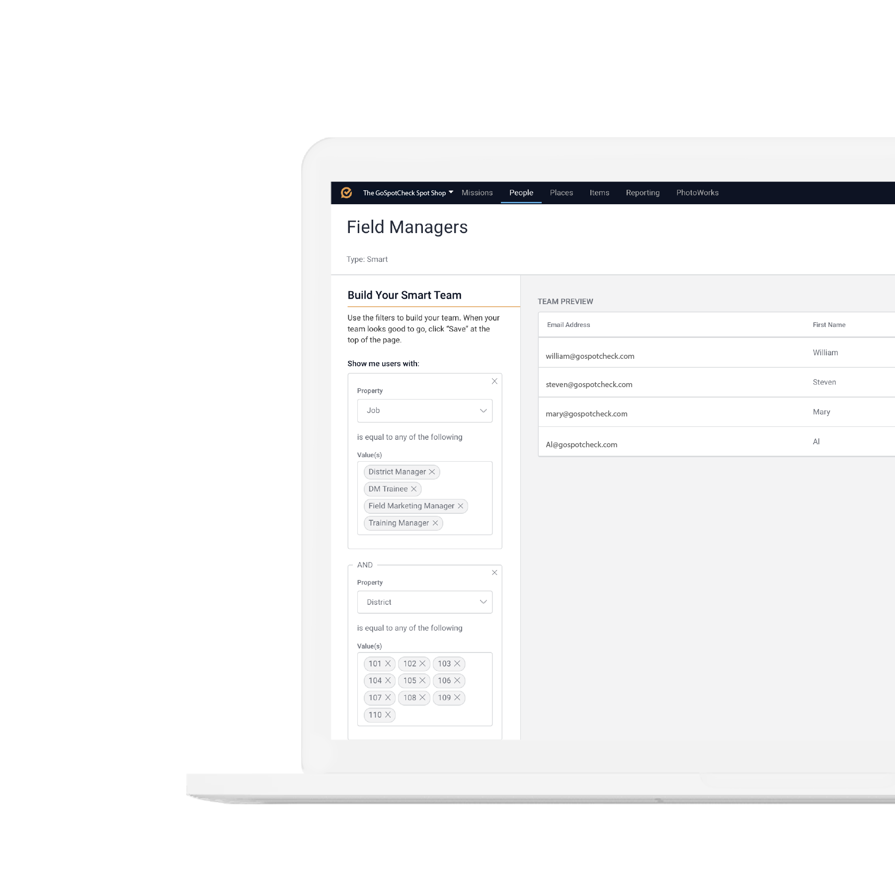 GoSpotCheck l People, Place + Data Management