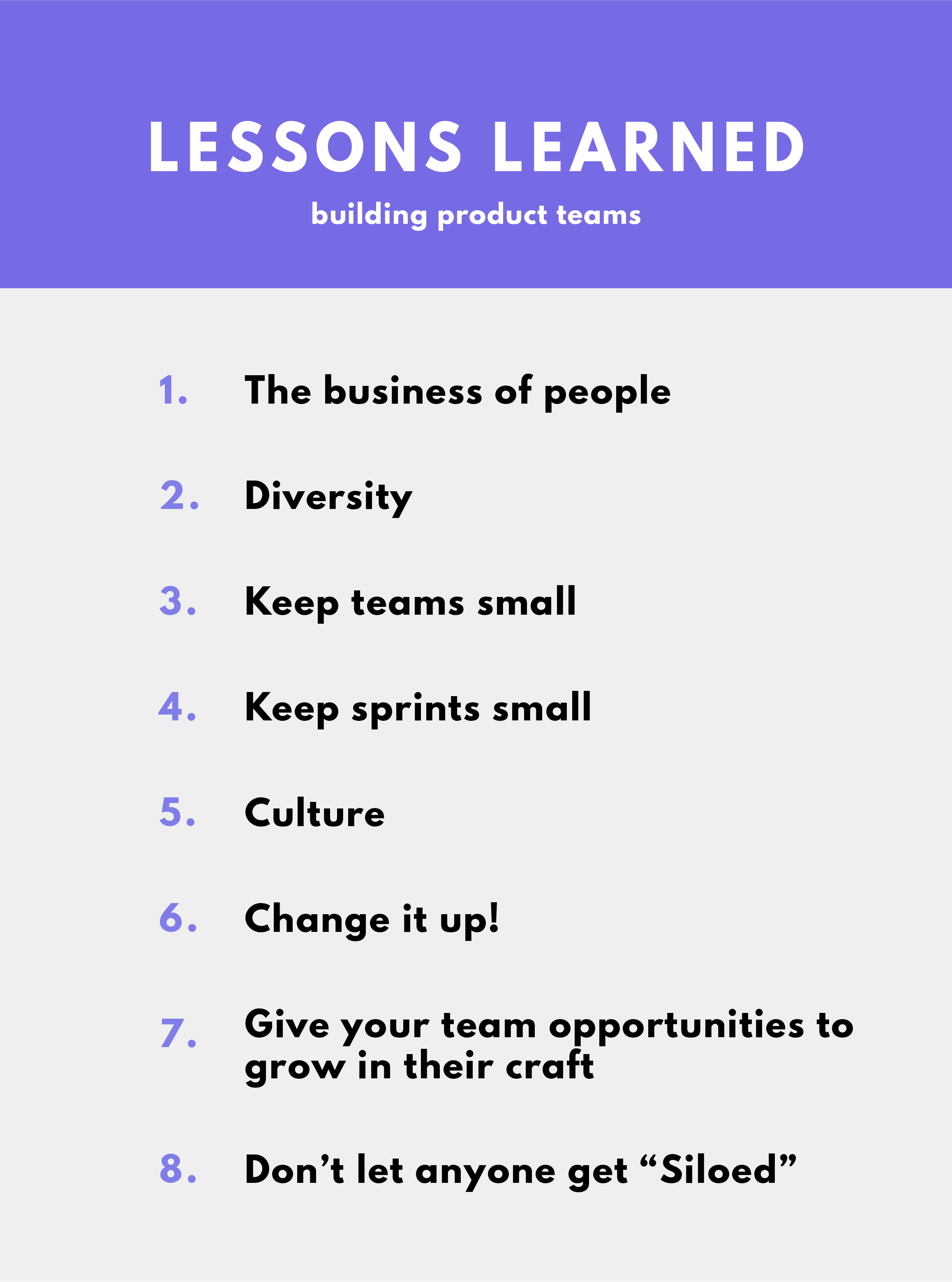 Product Teams: 8 Lessons Learned | Blog | Crema